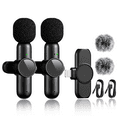 BYKUTA Wireless Lavalier Microphone, Professional Denoise Plug-Play ...