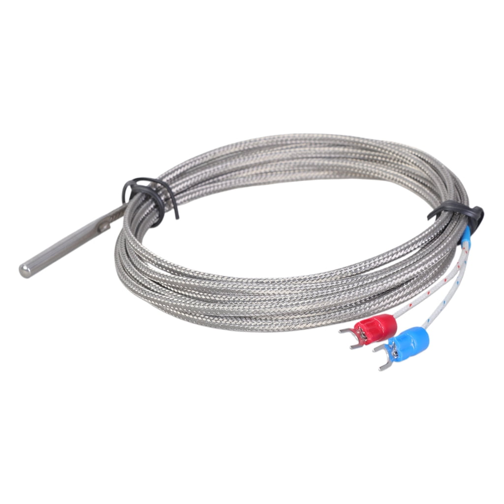 BYNNIX 1/2/3/4/5m K-Type Thermocouple Stainless Temperature Sensors ...