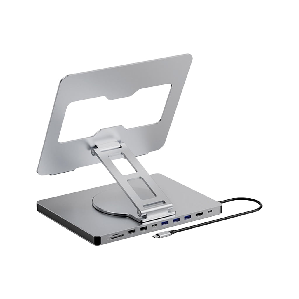 BYNNIX 10 in 1 Laptop Docking Station with 360 Degree Rotating Base ...