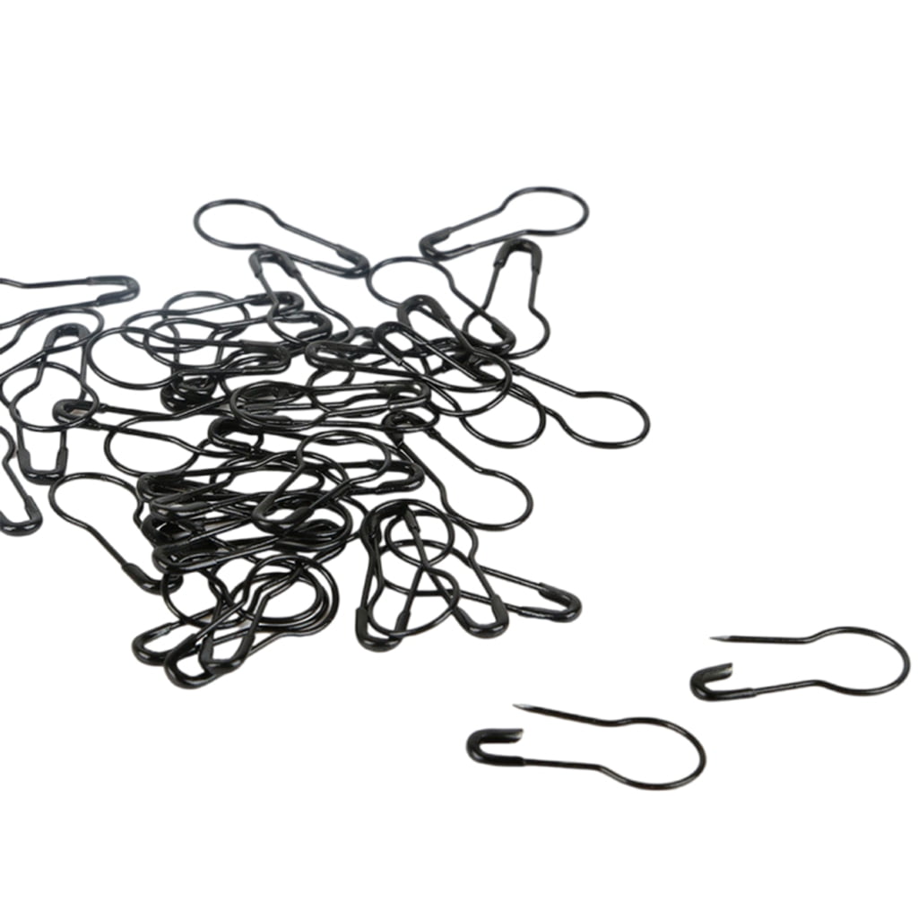 BYNNIX 100Pcs Colorful Gourd Shape Metal Safe Pin Crochet Locking ...