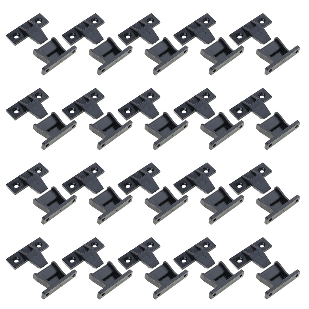 BYNNIX 20Pcs Push in Plinth Fasteners Fittings Press Fit Panel Clip ...