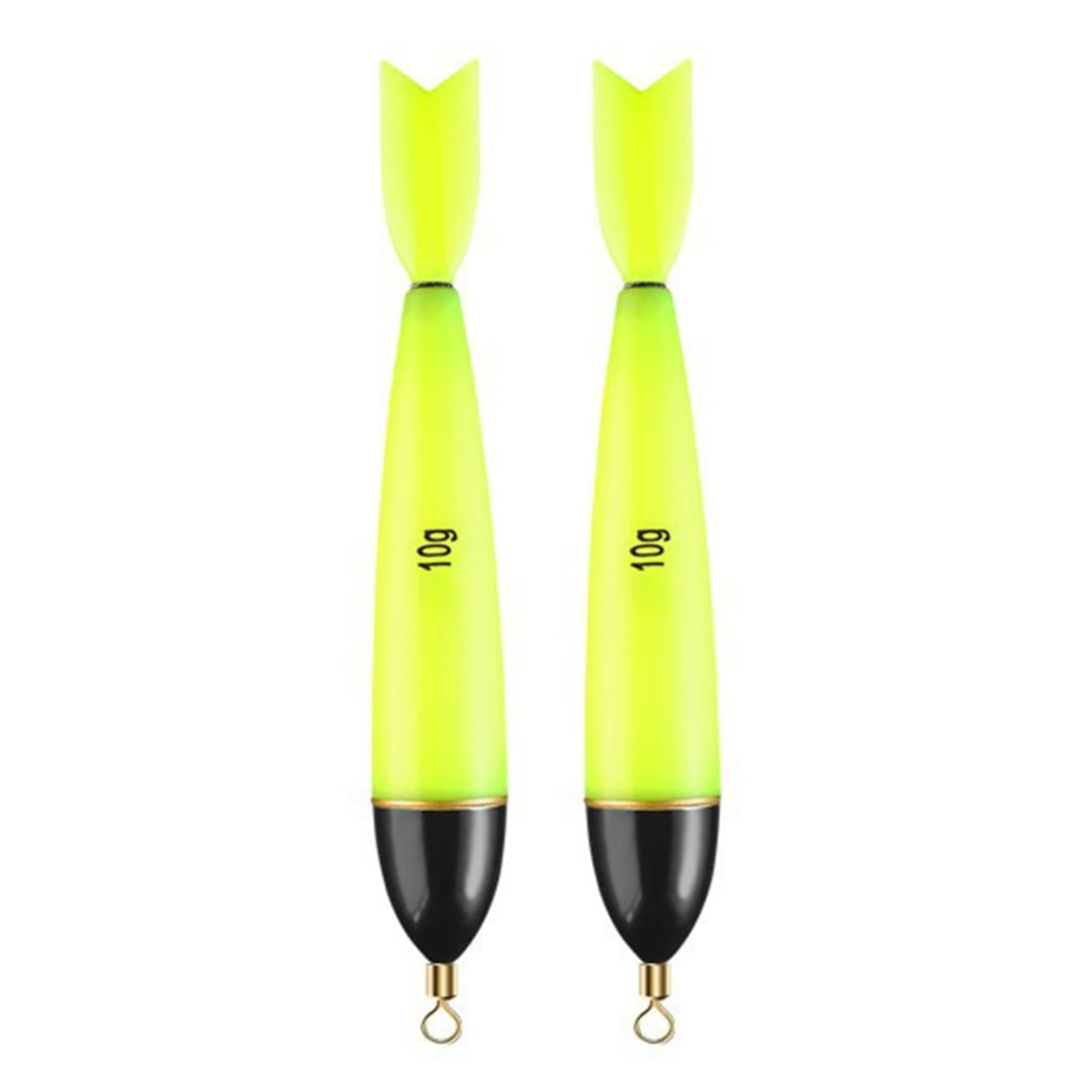 BYNNIX 2Pcs Glow Fishing Float Buoys Baits Light Stick Weights Float ...
