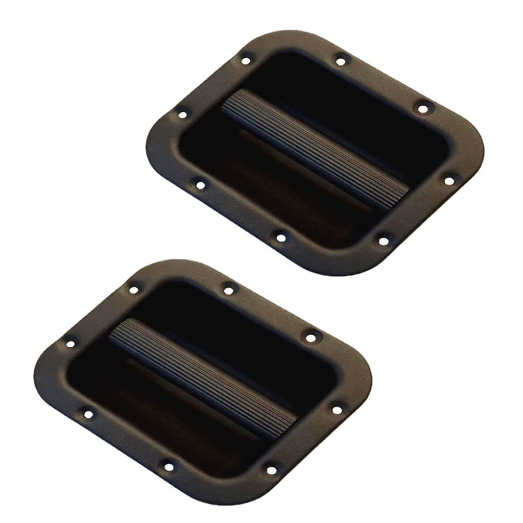 BYNNIX 2Pcs Heavy Duty Black Steel Speakers Cabinet Handles Ergonomic ...