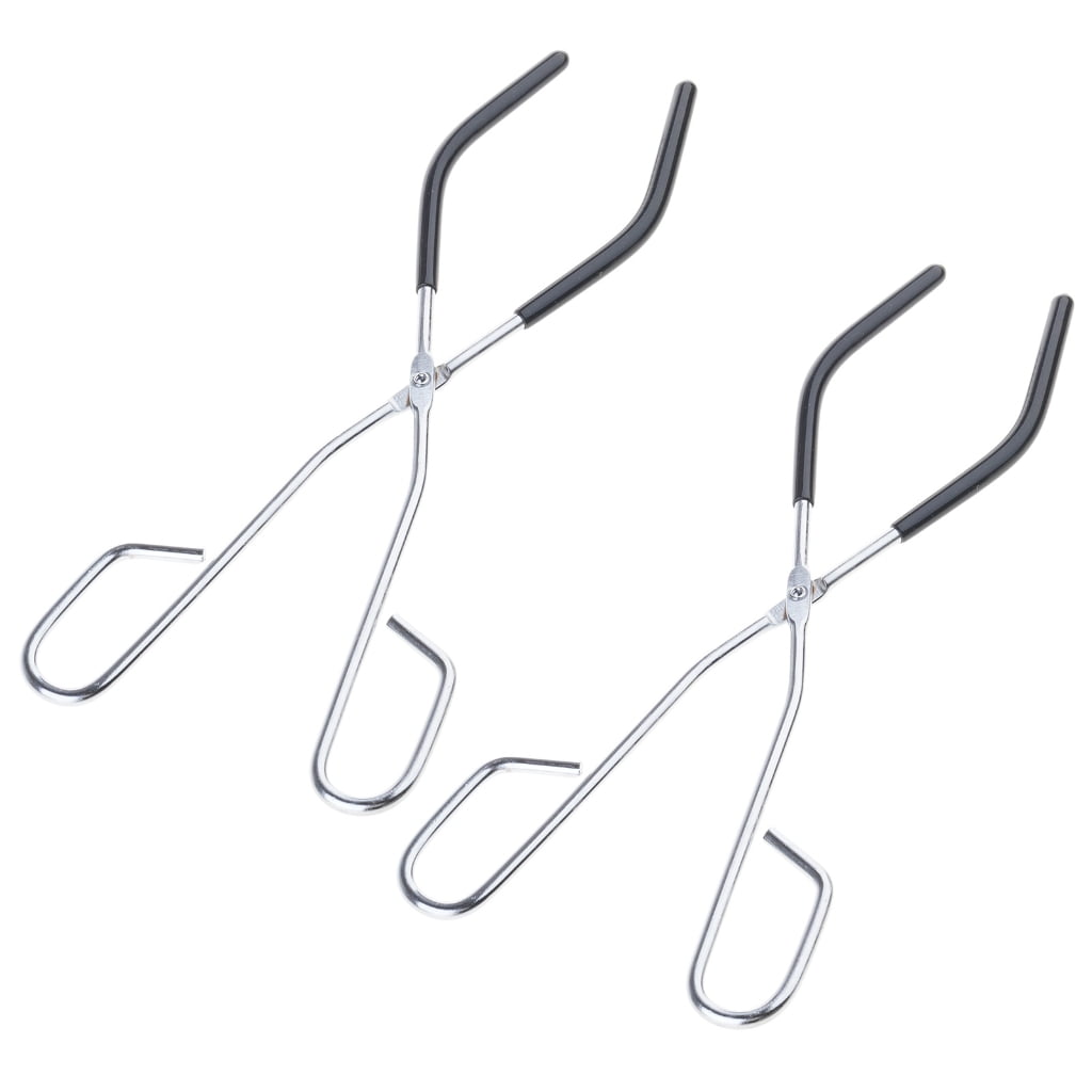 BYNNIX 2Pcs Laboratory Beaker Tongs Metal Tongs Beaker Clip Pliers Slip ...