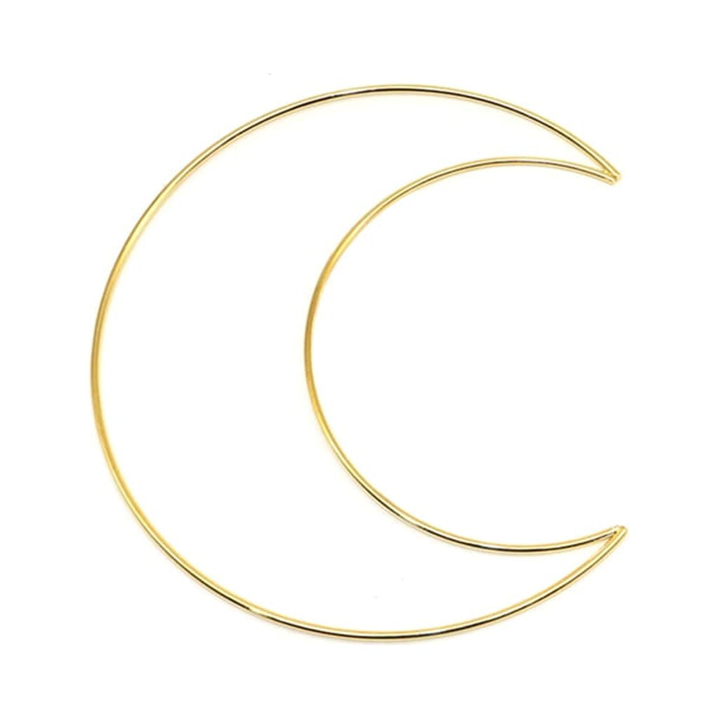 BYNNIX 50-200mm Moon Shaped Dream Catcher Frame for Handmade ...