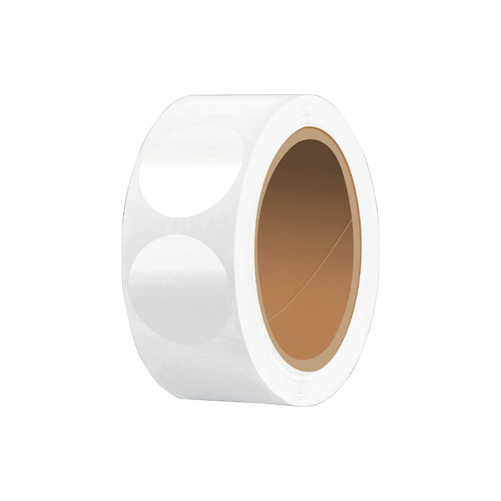 BYNNIX 500Counts Round Sealing Sticker Clear PVC Seal Sticker Adhesive ...