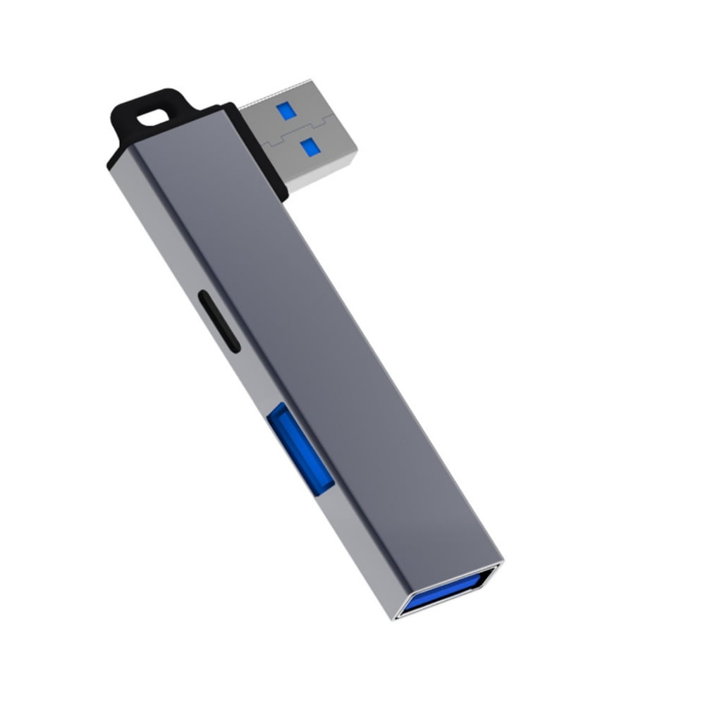 BYNNIX Compactly USB3.0 Hubs USB Splitter USB3.0 to Type C and USB Adapter with Hanging Hole ...