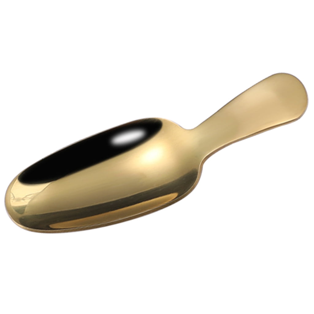BYNNIX Kitchen Stainless Steel Teaspoons Short Handle Sugar Salt Spices ...