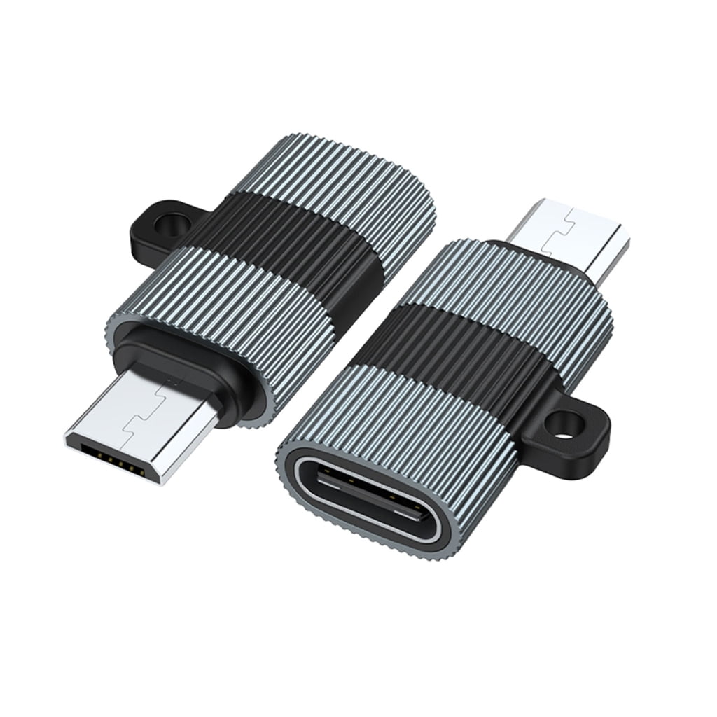 BYNNIX Metal USB Type C Female to MicroUSB Male Adapters 480Mbps Data ...