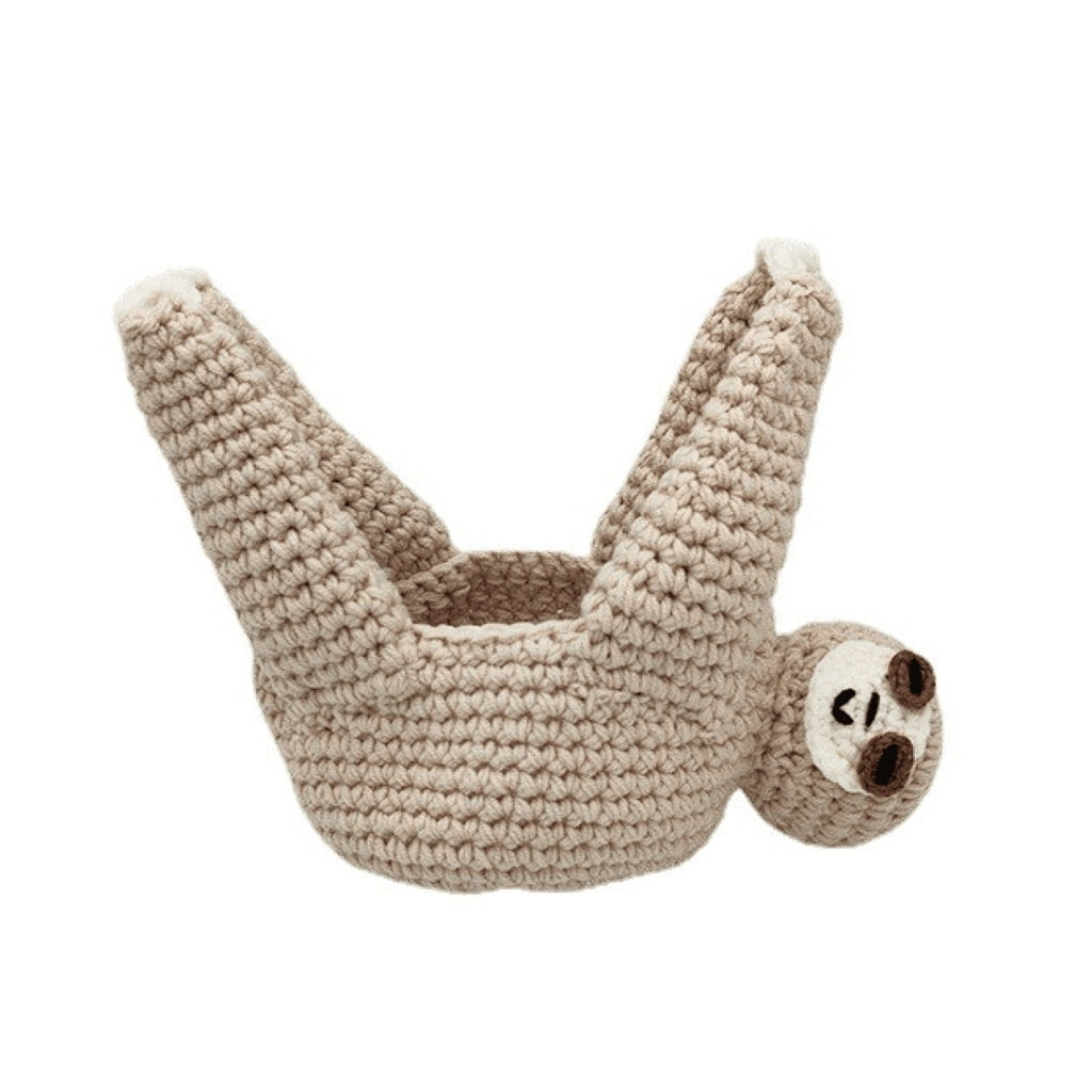 BYNNIX Plant Holder Knitted Sloths Basket Succulent Planter Handmade ...