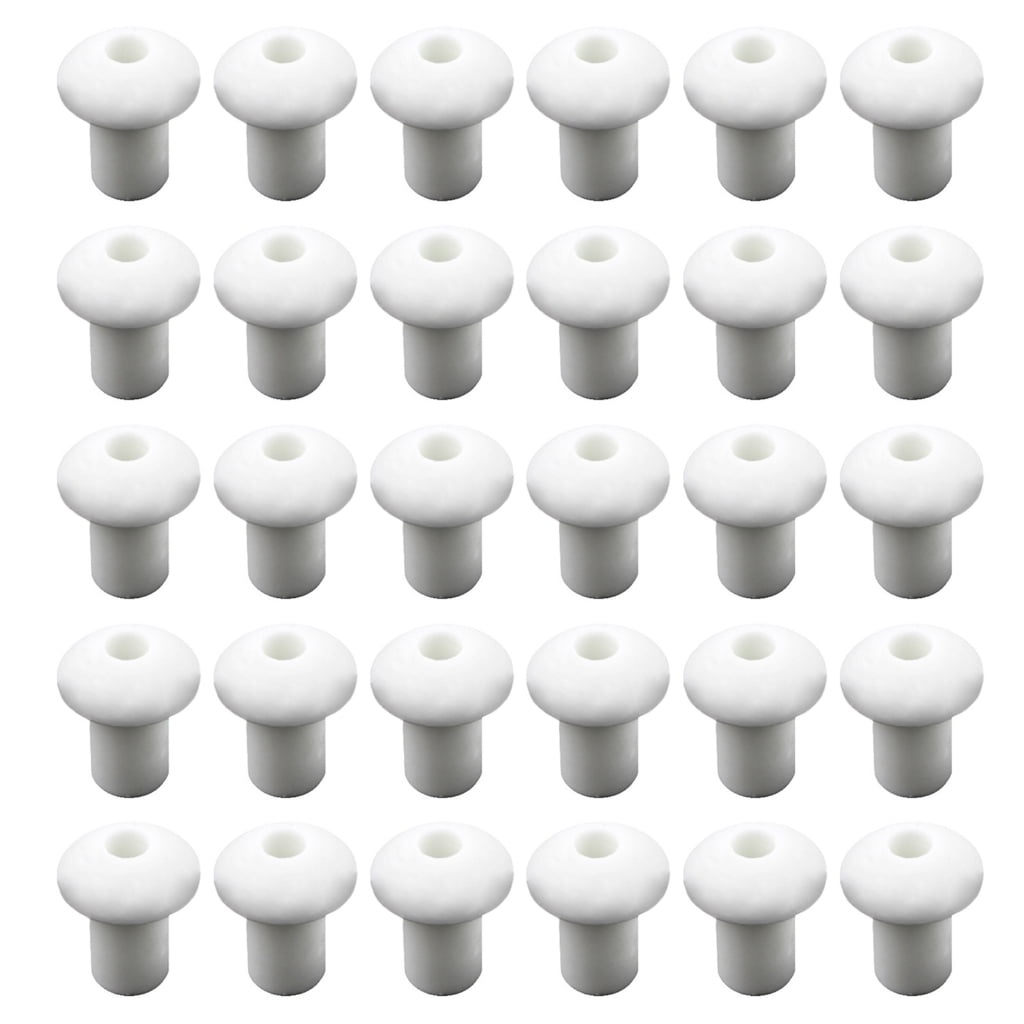 BYNNIX Set Of 30 Ceramic Oil Lamp Wicks Holders Porcelain Wicks Stands ...