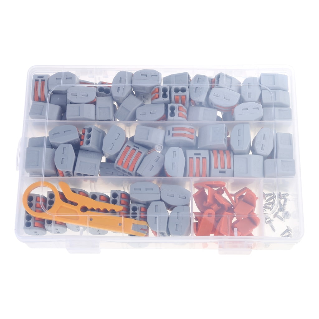 BYNNIX Splicing Connector Assortment Wire Splices Connector Set Quick ...