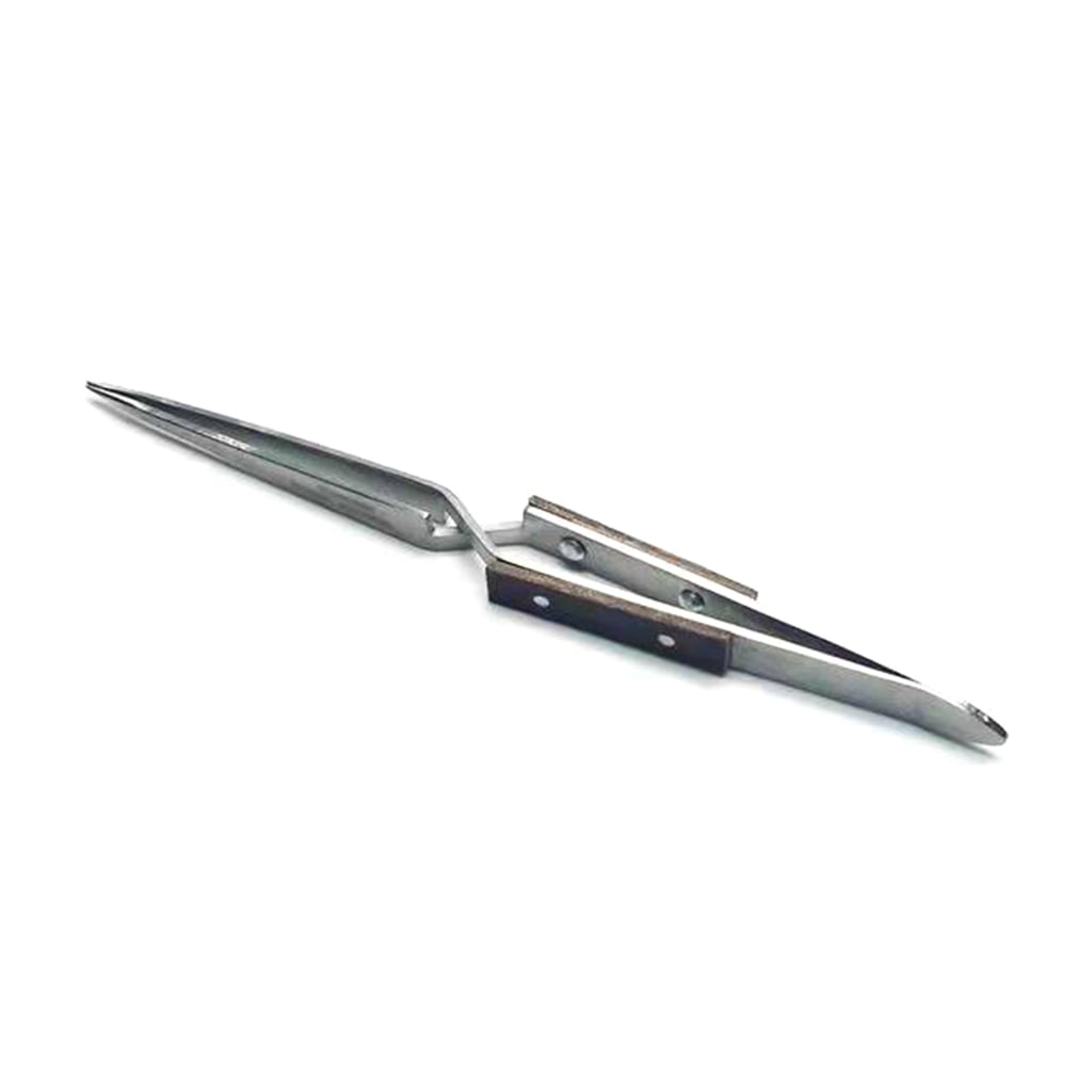 BYNNIX Stainless Steel Crosses Lock Tweezer Auto Closing Jewelry ...