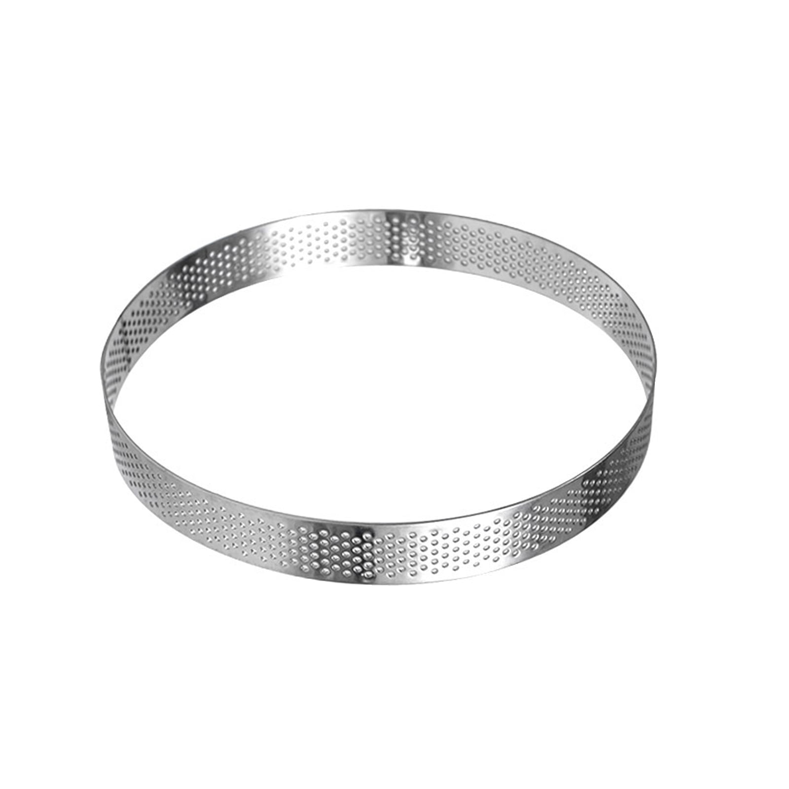BYNNIX Stainless Steel Round Shaped Cake Mold Stainless Steel Tart Ring ...