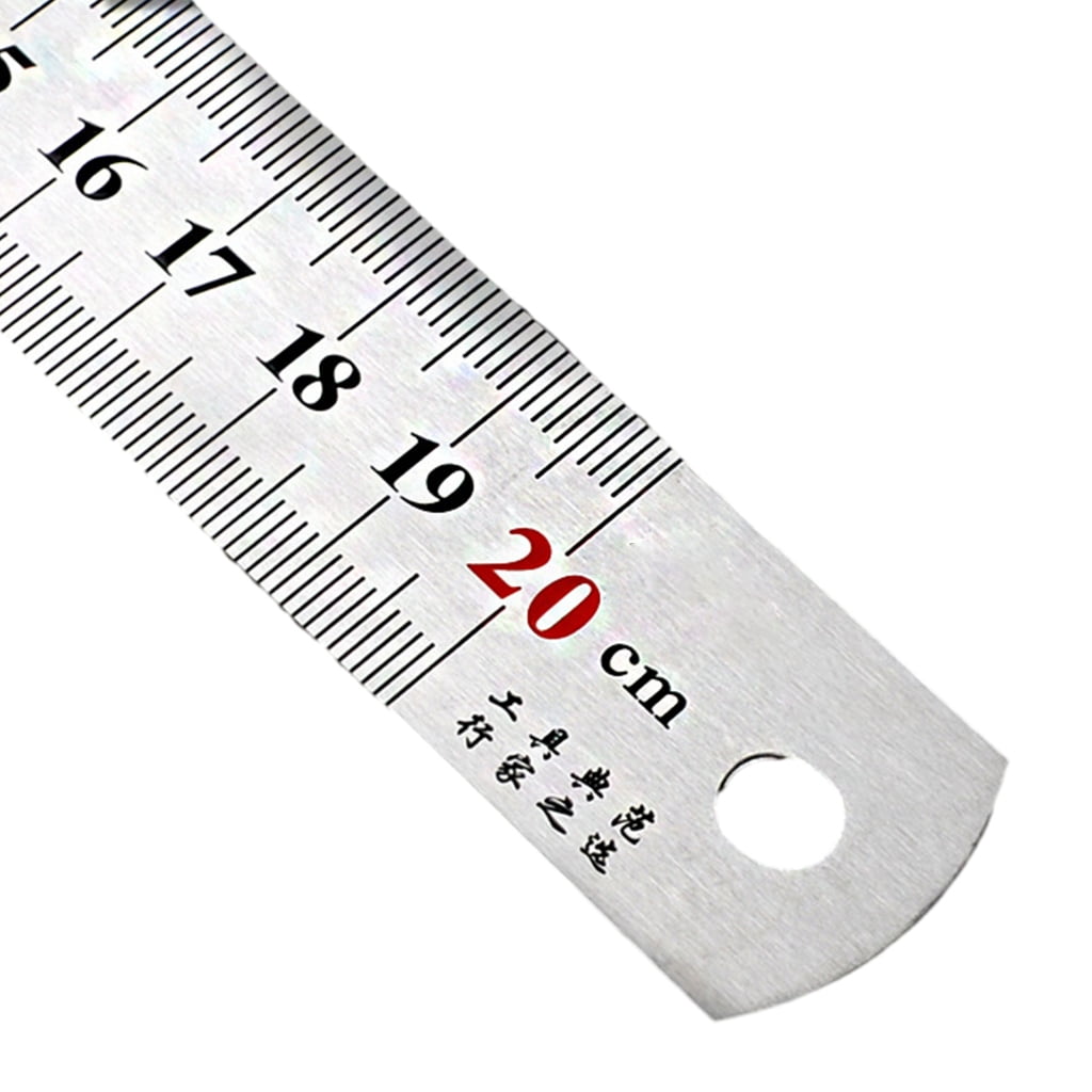 BYNNIX Stainless Steel Rulers Metal Measuring Cutting Rulers Office ...