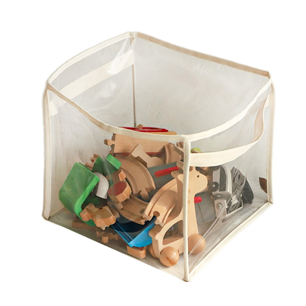 BYNNIX Sturdy PVC Kids Toy Organizers Bin with Clear Visibility and ...