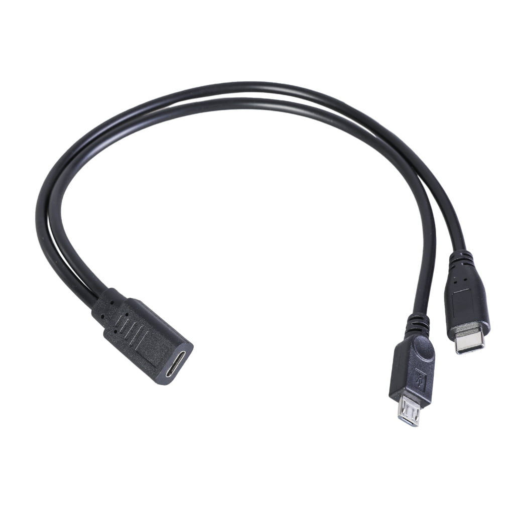 BYNNIX USB C Splitter Cable Type C Female to Male and MicroUSB Y ...