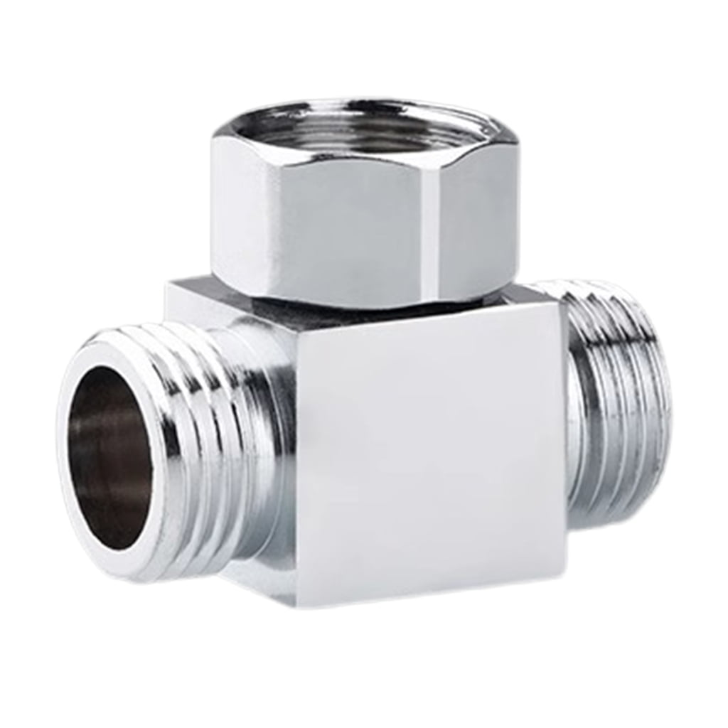 BYNNIX Upgrades Water Pipe Union Convenient 3 Way Water Pipe Joint Long ...