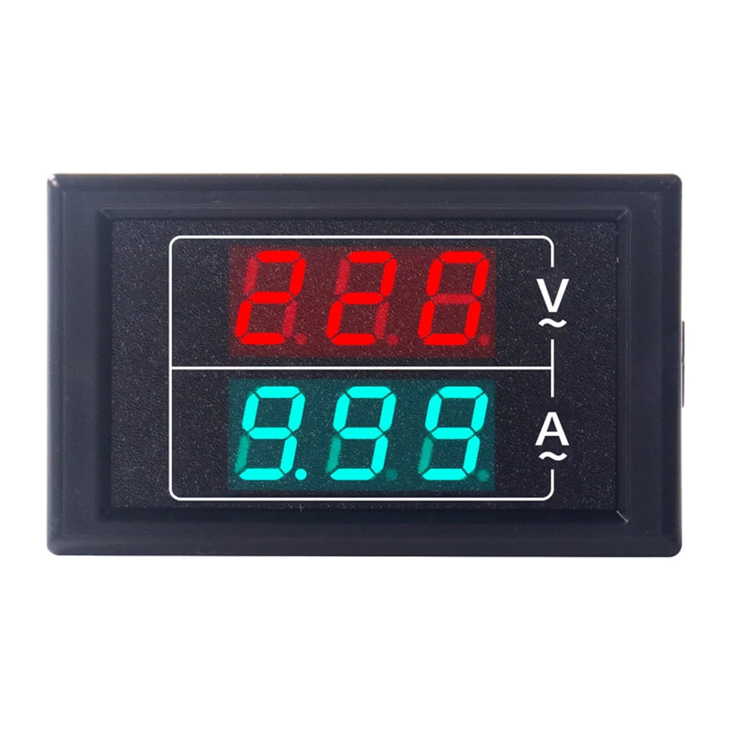 BYNNIX Voltmeter Ammeter Double Digital Display Voltages Current Meter ...