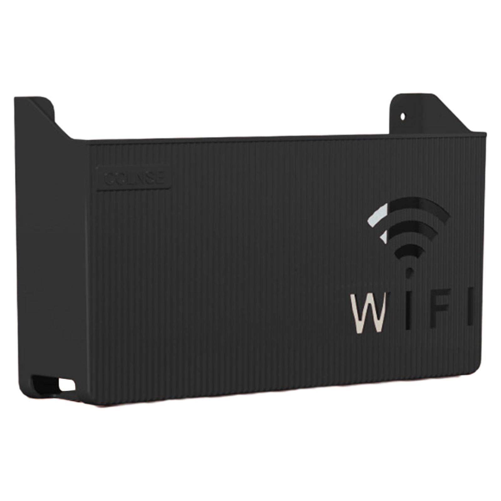 BYNNIX Wall Mounted Wifi Router Storage Box Cable Power Plus Wire ...