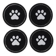 BYOBYO 4Pcs Paw Car Cup Holder Coaster, Black Crystal Bling Car Cup ...