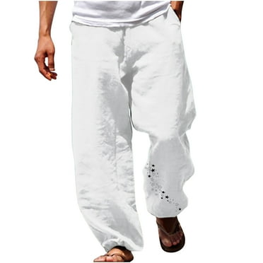 BYOIMUD Men's Casual Harem Pants Savings Daily Flowy Long Trousers for ...