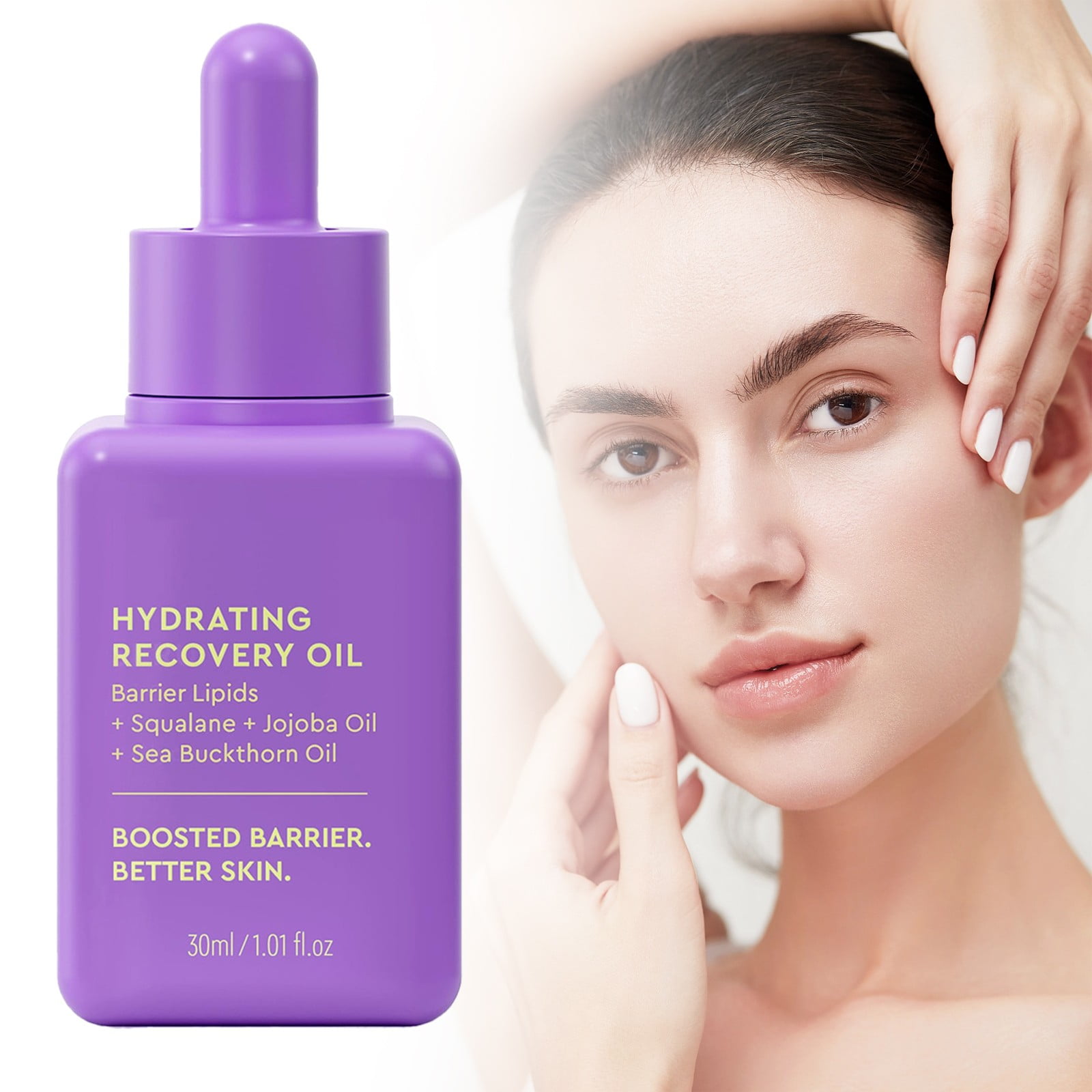 BYOMA Hydrating Recovery Oil Clearance, Luxury Face Oil with Squalane, Jojoba Oil & Seabuckthorn ...