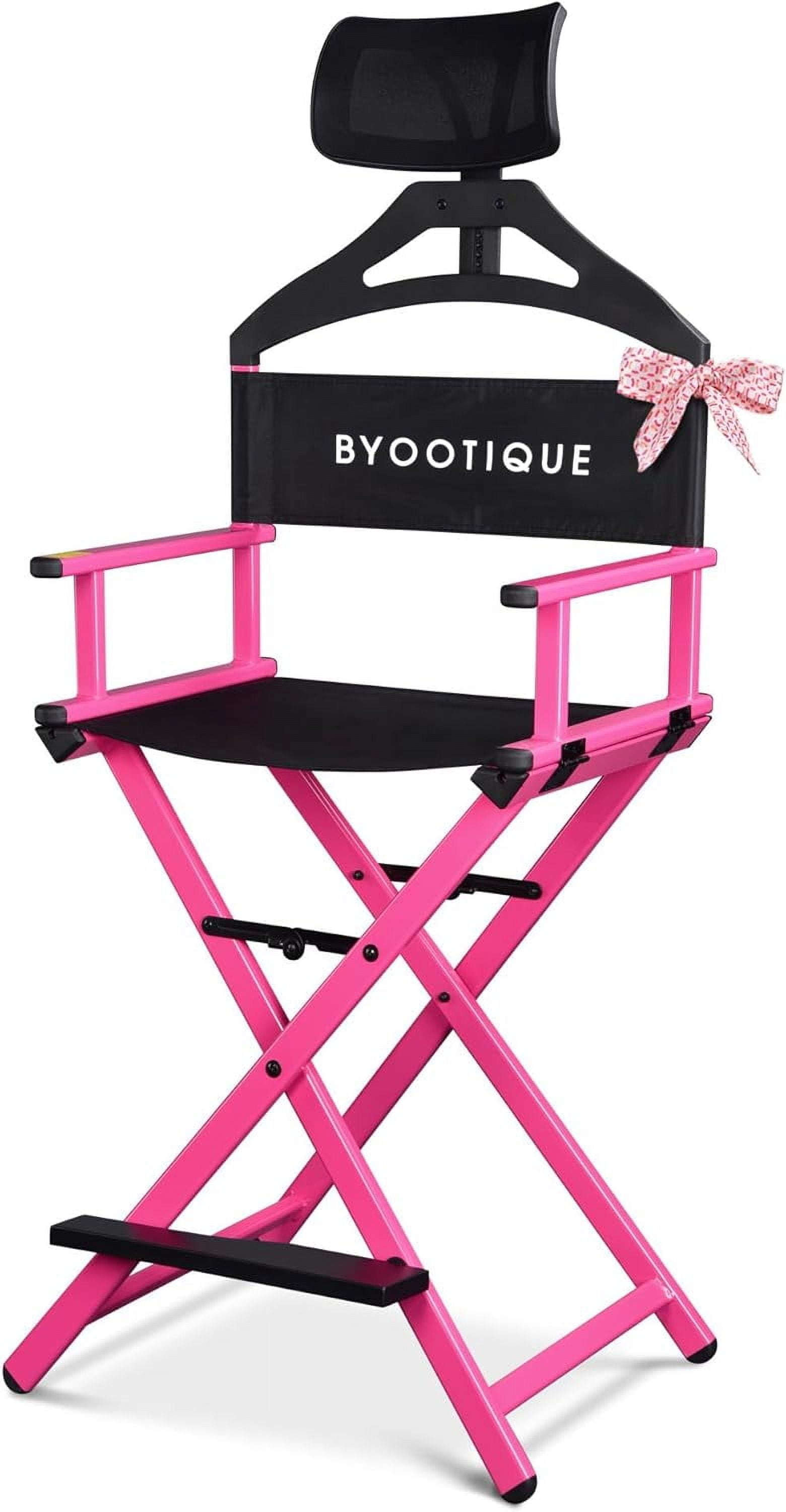 BYOOTIQUE Makeup Artist Stool Chair, Protable 28" Height Tall Folding ...