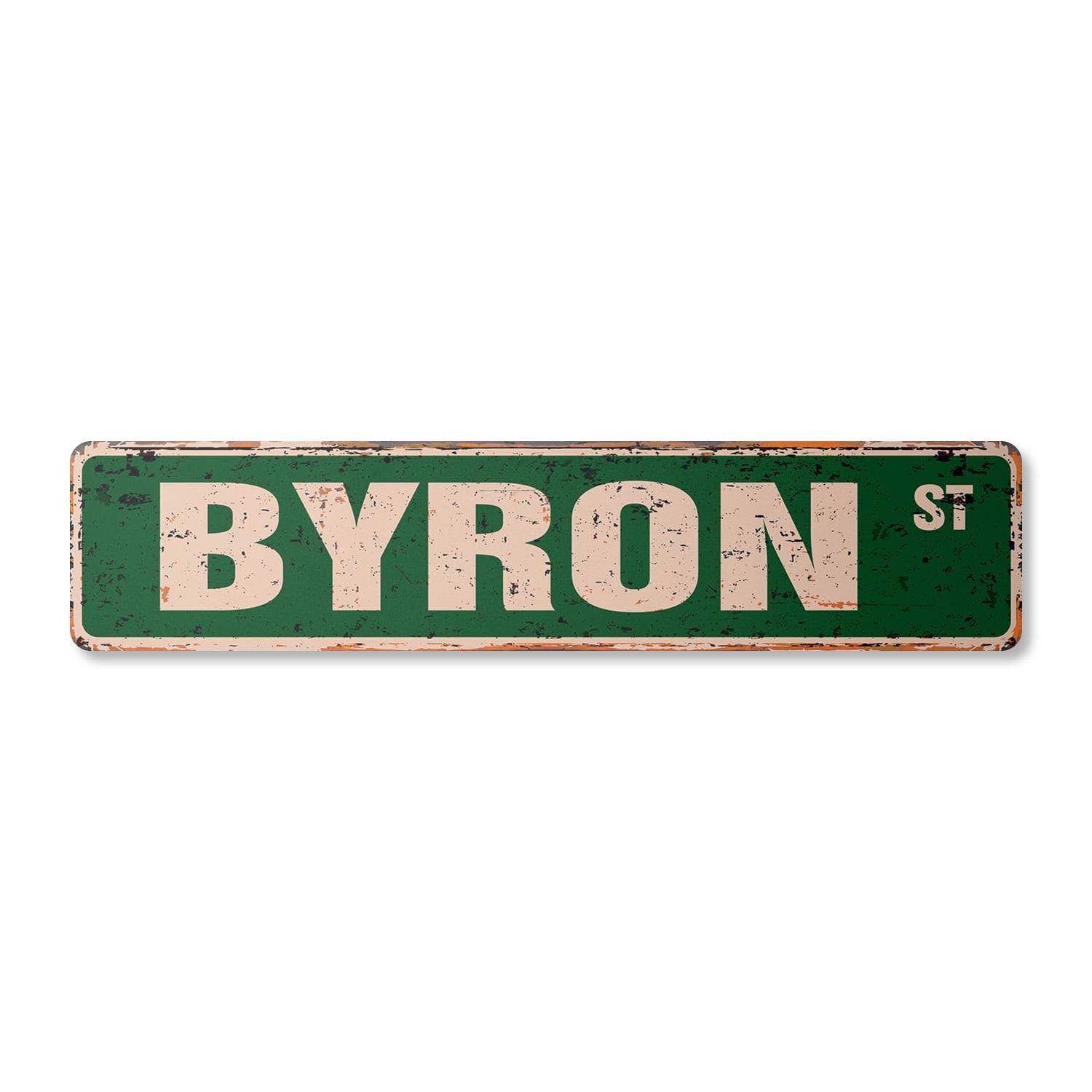 BYRON Vintage Aluminum Street Sign Childrens Name Room Metal Sign ...