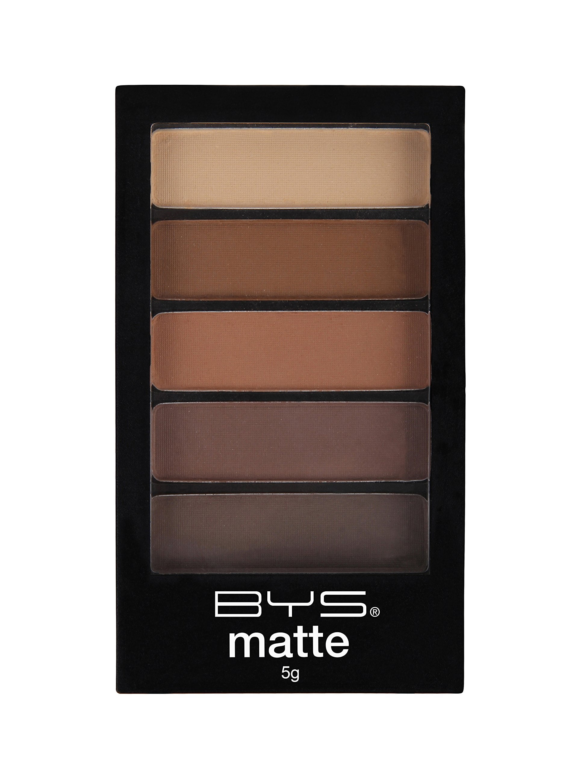 BYS 5 Shade Eyeshadow Compact Eye Makeup Palette with Applicator (see ...