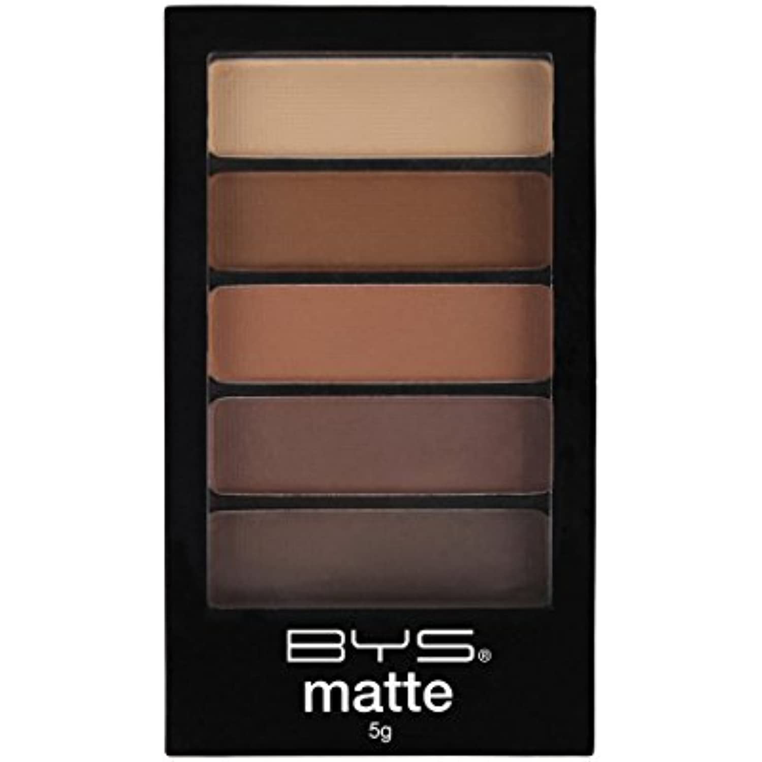 BYS 5 Shades Eyeshadow Compact Eye Makeup Palette with Applicator ...