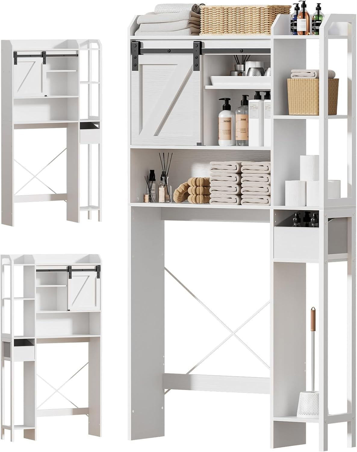 BYT Over The Toilet Storage Cabinet, Bathroom Shelf Organizer with ...