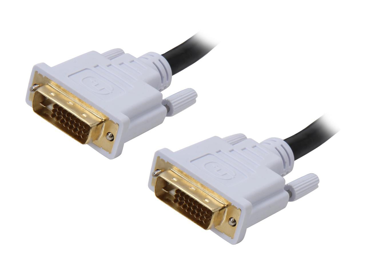 BYTECC DVI-D06 Male to Male DVI-D Dual-Link Digital Cable w/Ferrites ...