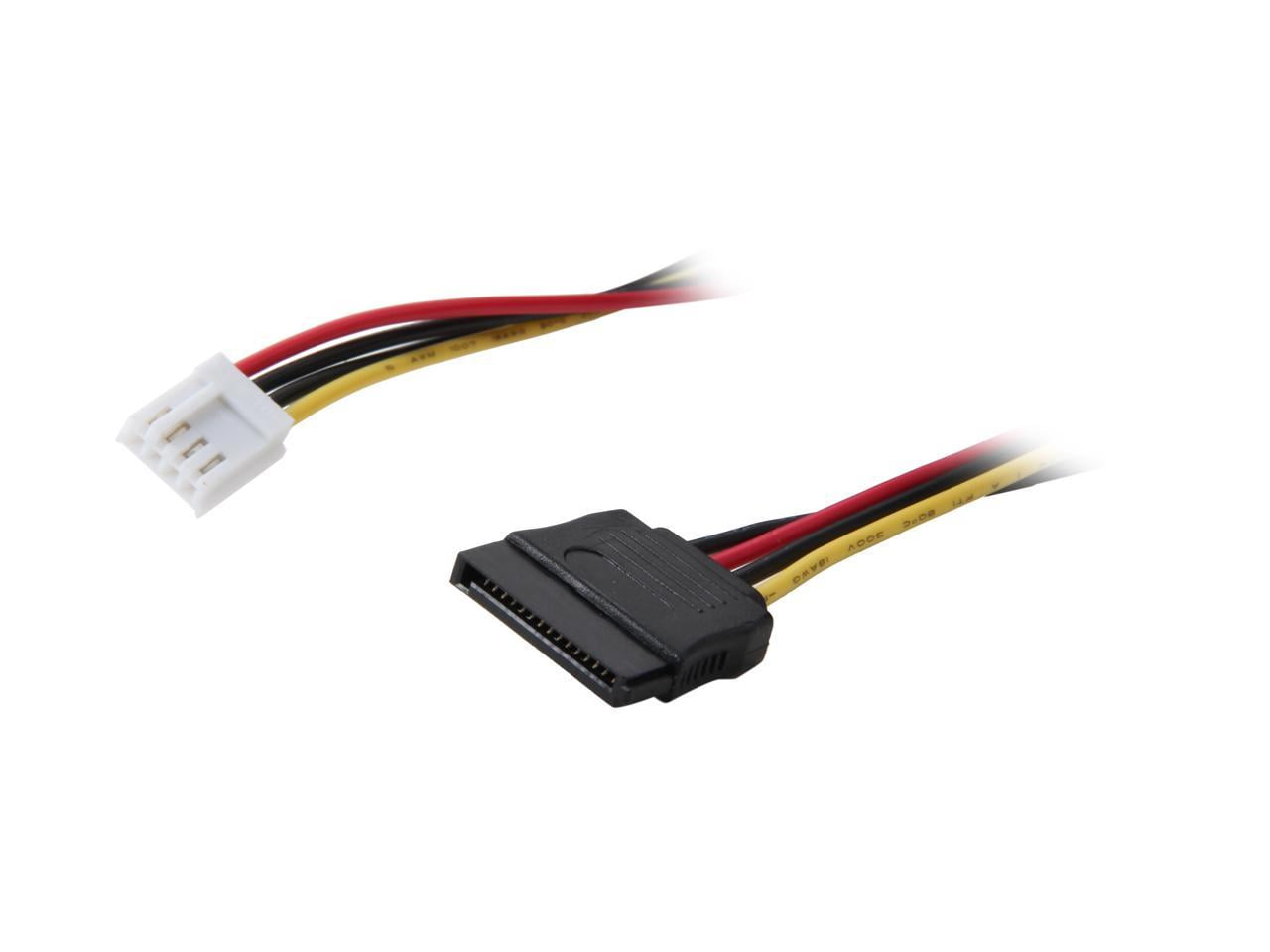BYTECC SATA-FDD-20 1.66 ft. SATA Power 15pin To FDD Power 4pin Cable ...