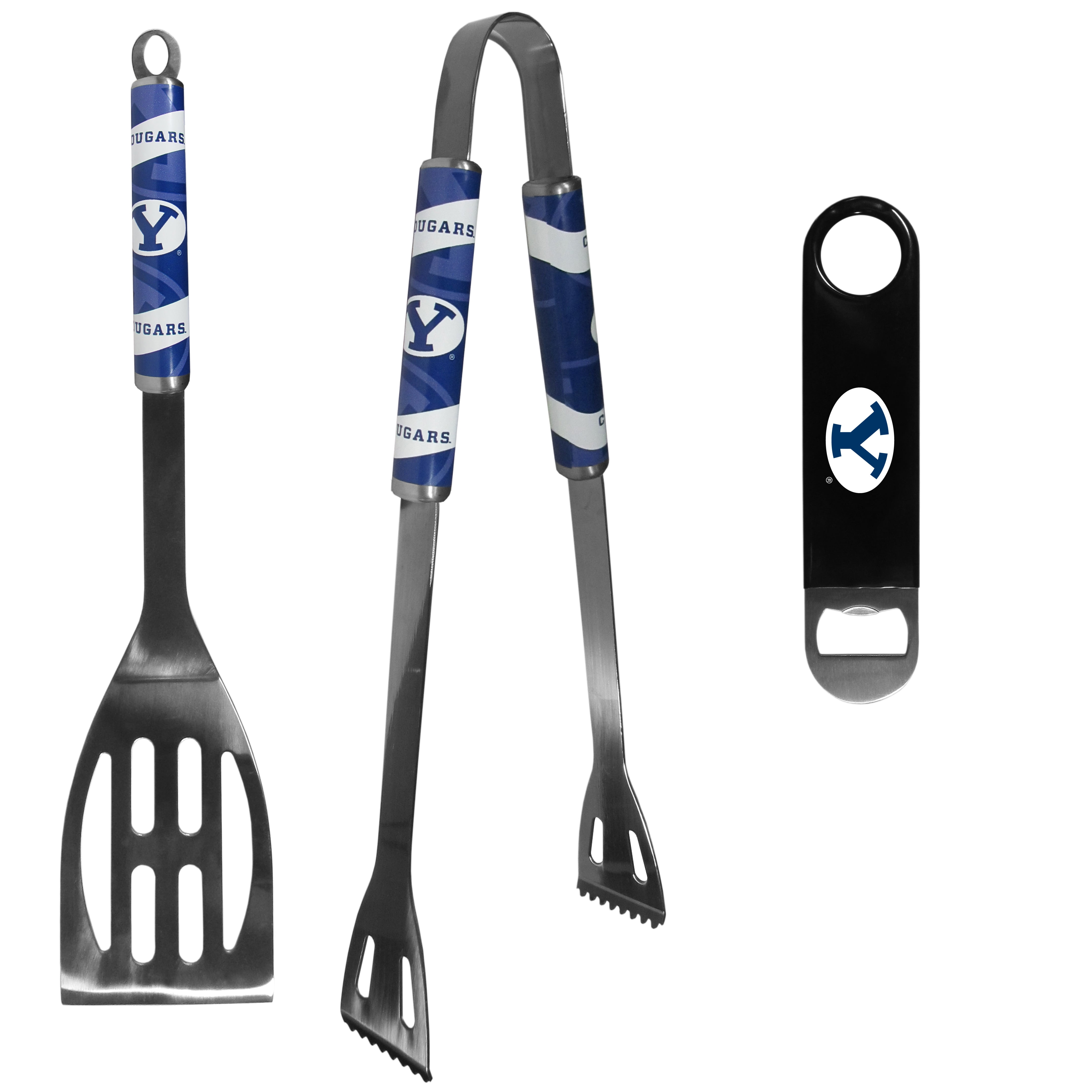 BYU Cougars 2 pc BBQ Set and Bottle Opener - Walmart.com