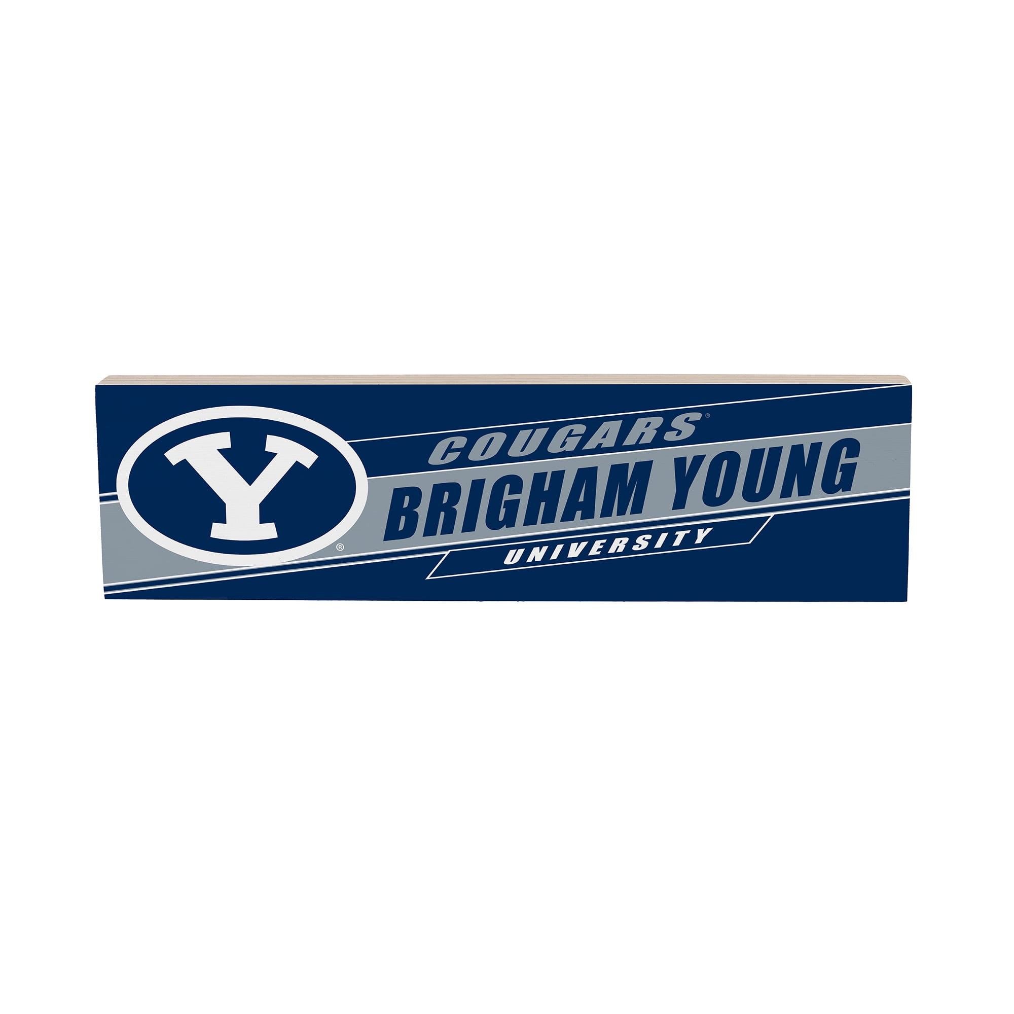 BYU Cougars 5" x 18" Shadow Logo Wood Mantle Sign - Walmart.com