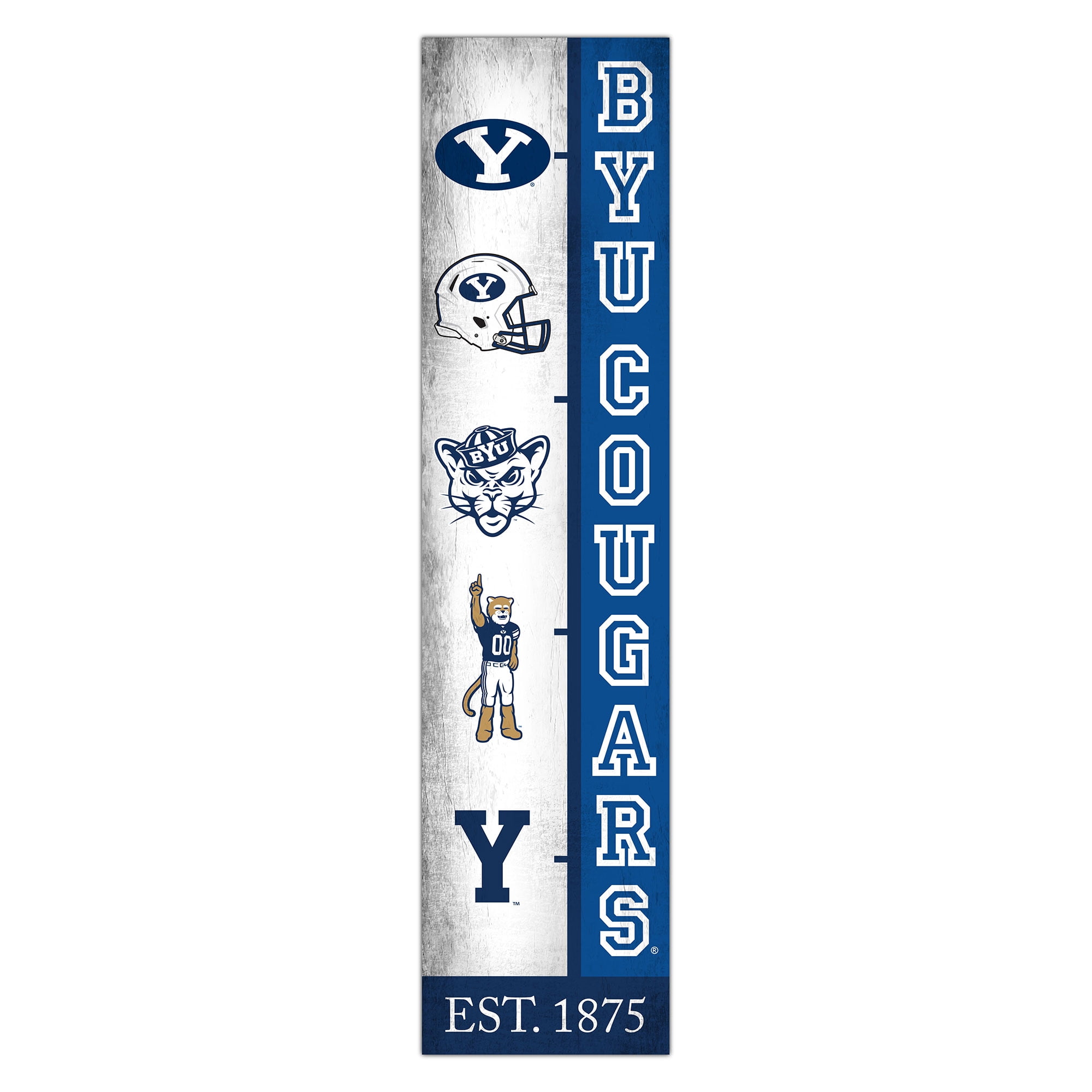 BYU Cougars 6" x 24" Progression Wood Sign - Walmart.com