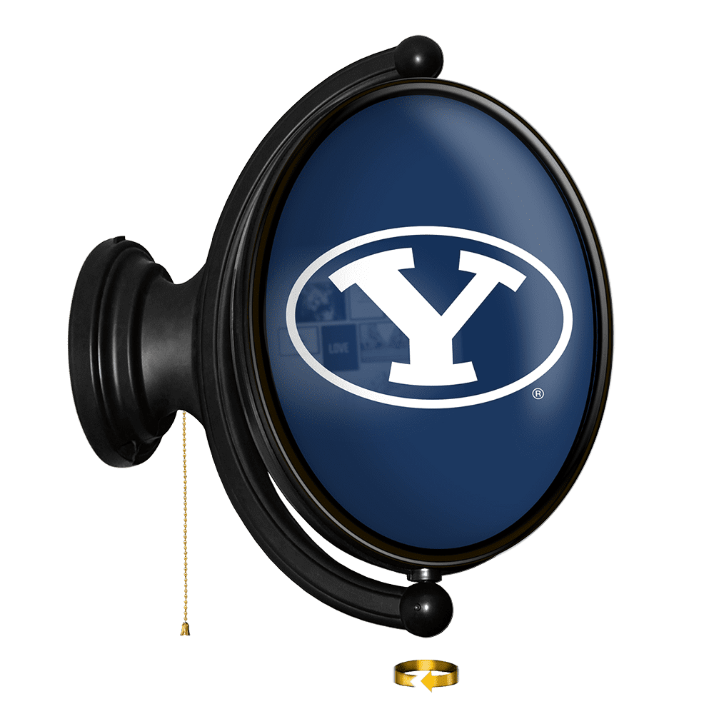 BYU Cougars: Original Oval Rotating Lighted Wall Sign - Walmart.com