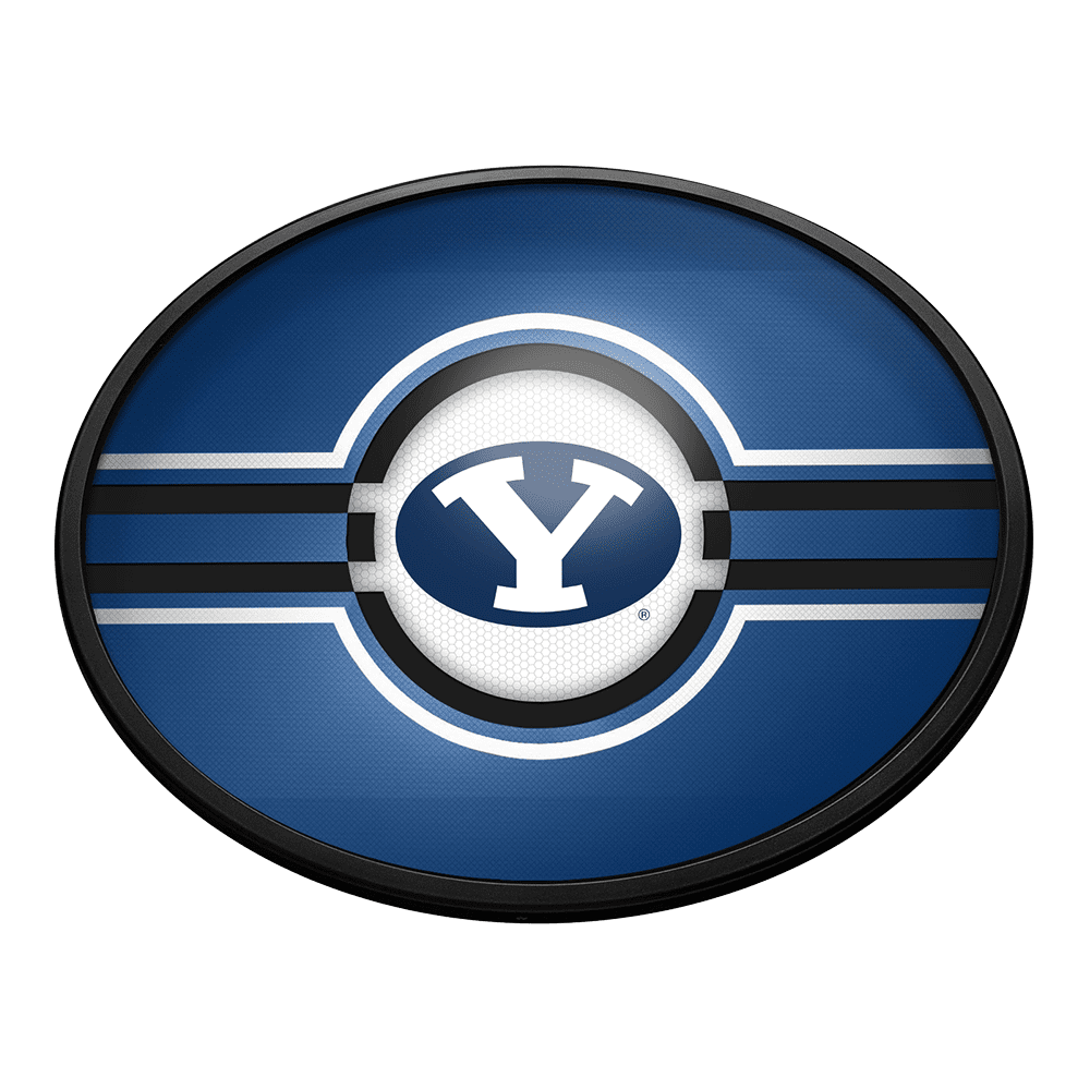 BYU Cougars: Oval Slimline Lighted Wall Sign - Walmart.com