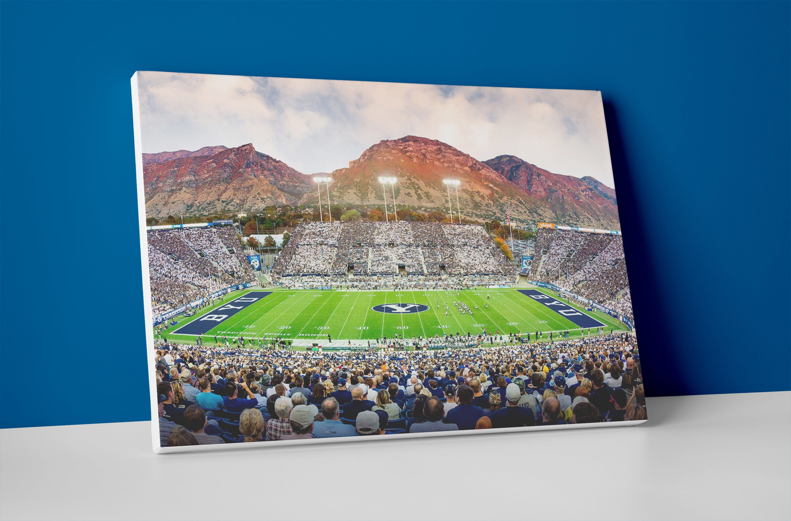 BYU Football Stadium Poster or Wrapped Canvas - Walmart.com