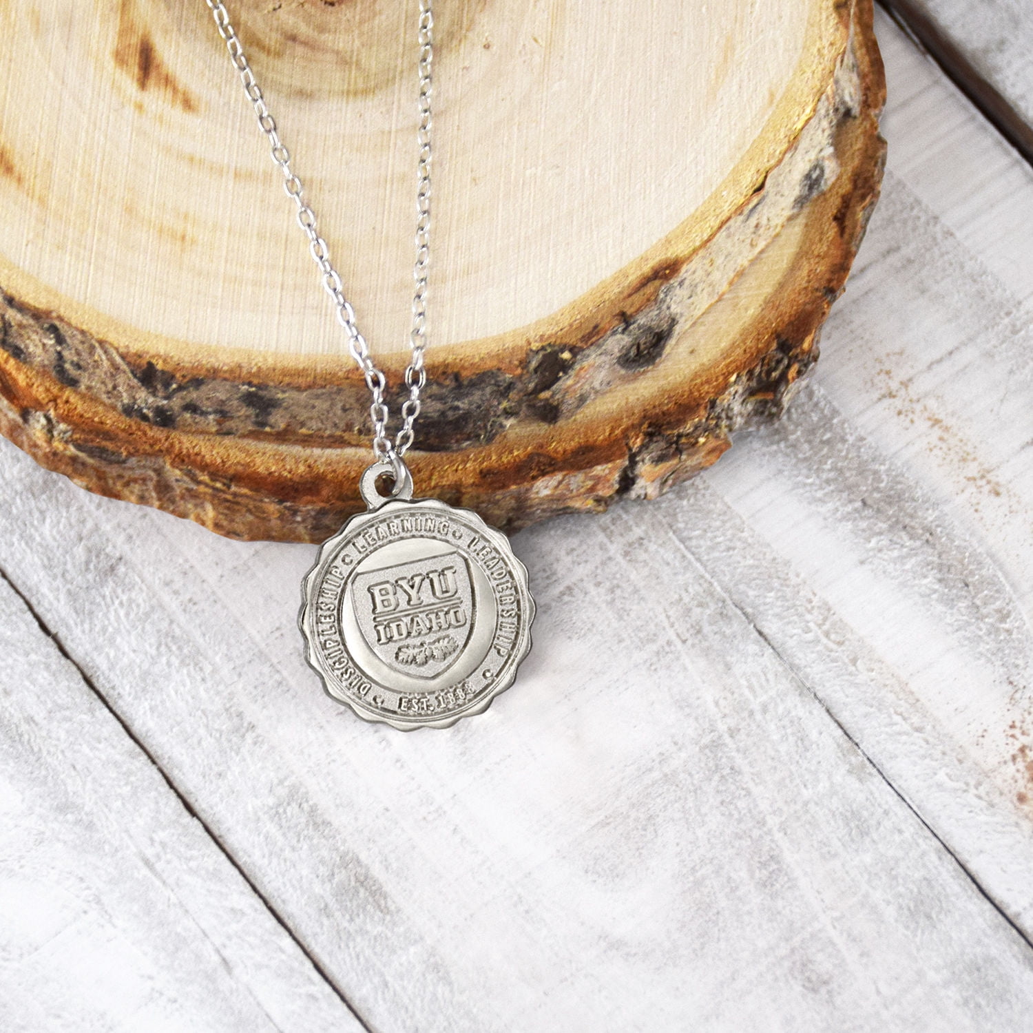 Fan Frenzy Gifts BYU Idaho Officially Licensed Crest Necklace - Walmart.com
