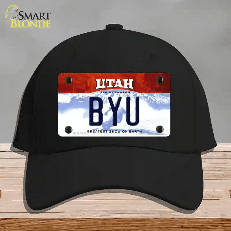 BYU Novelty License Plate Hat Cotton Black - Walmart.com