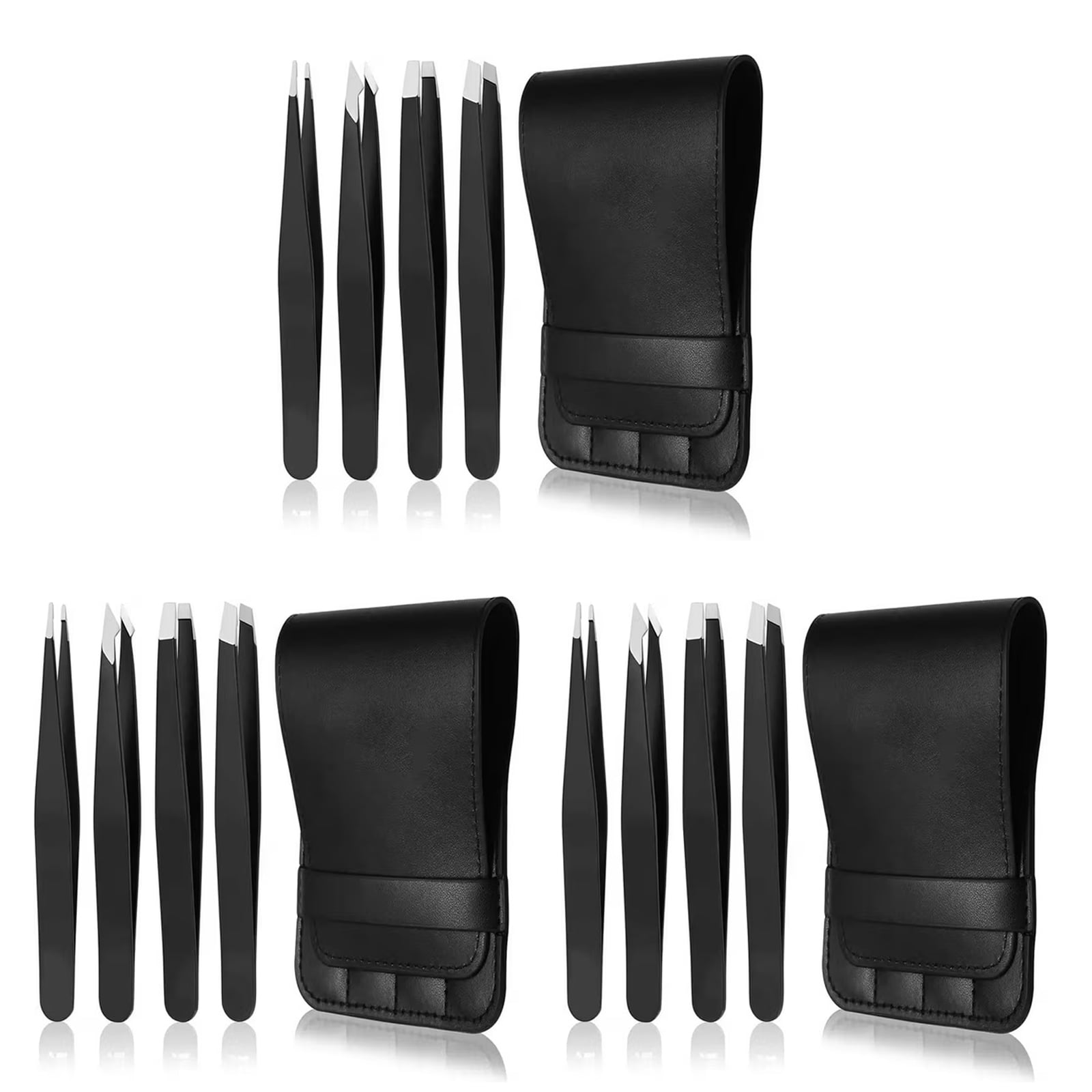 BYXAS 12 Pcs Stainless Steel Eyebrow and Scissors Precision Makeup ...