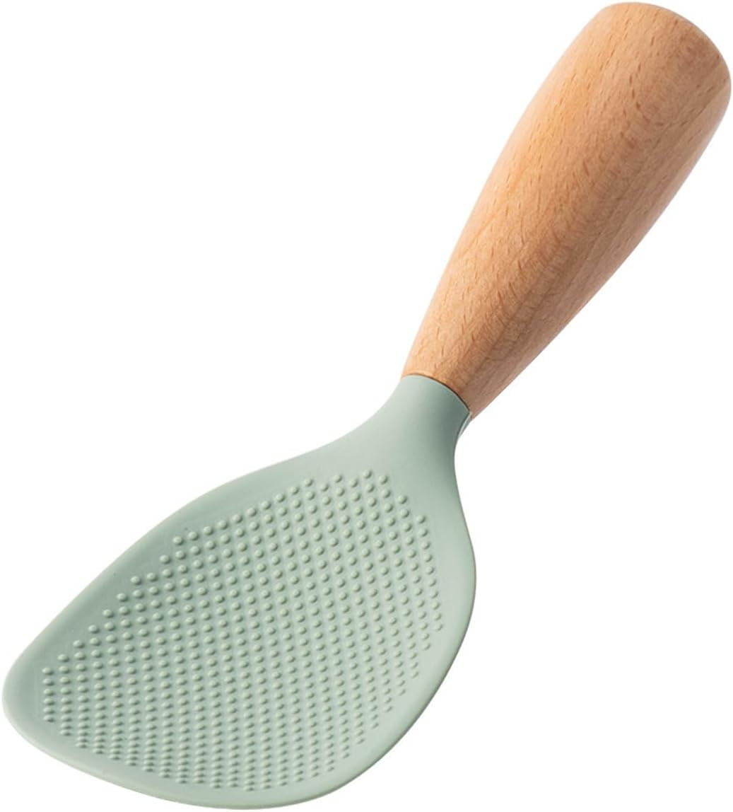 BYXAS 1Pcs Standing Silicone Rice Spoon Paddle, Rice and Potato Servers ...