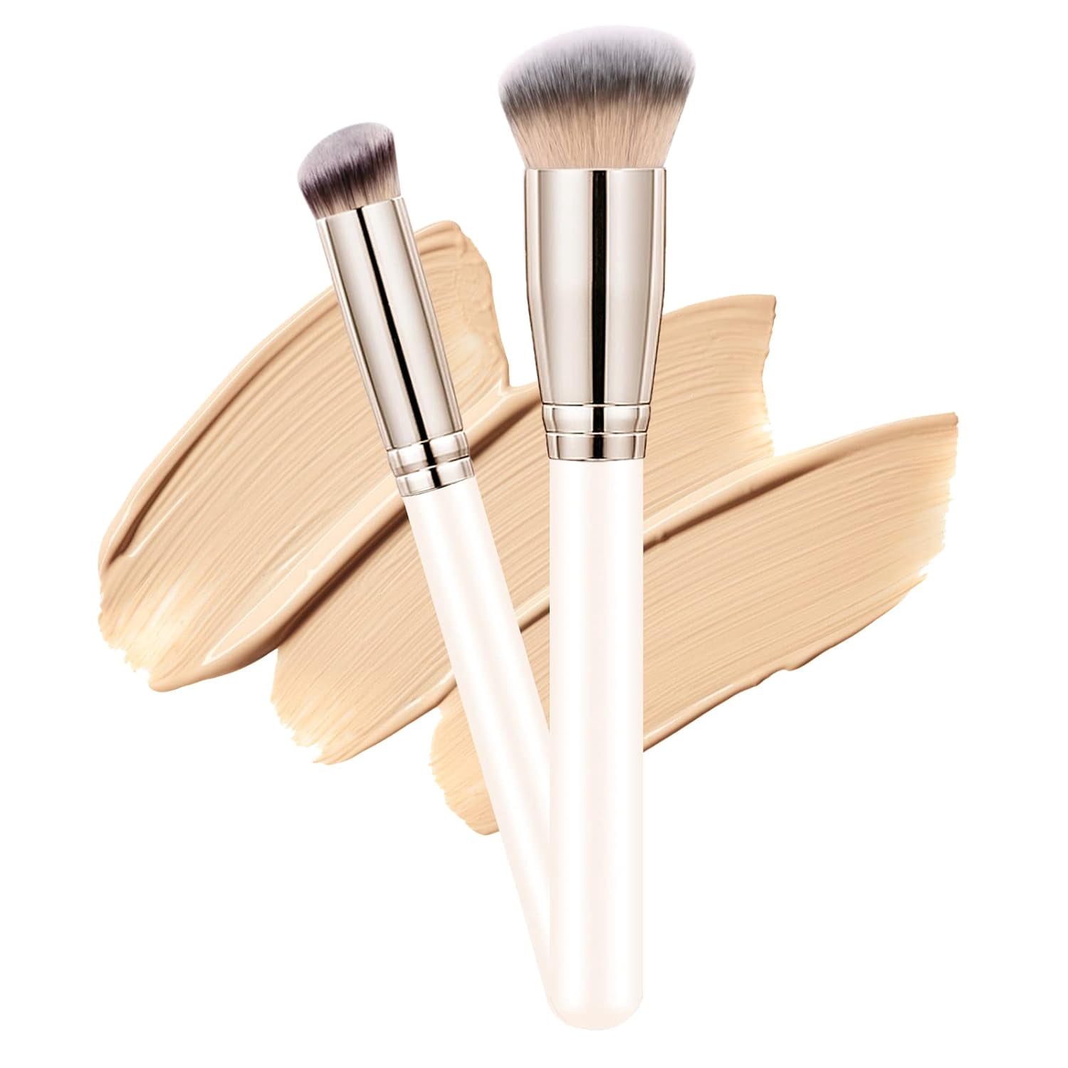 BYXAS 2 Pack Makeup Brushes Foundation Brush and Flawless Concealer ...