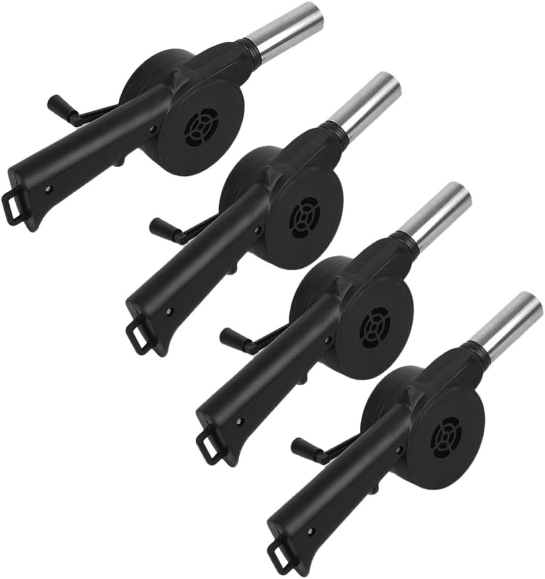 BYXAS 4 Pack Hand Crank Blacksmith Forge Blower - Manual Iron Gear BBQ ...