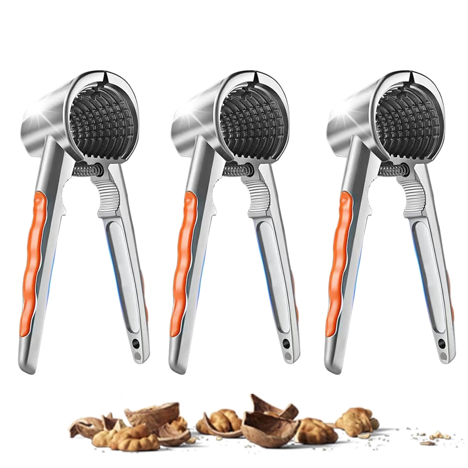 BYXAS 3 Pcs Nut Crackers for All Nuts Walnut Cracker for Pecans ...