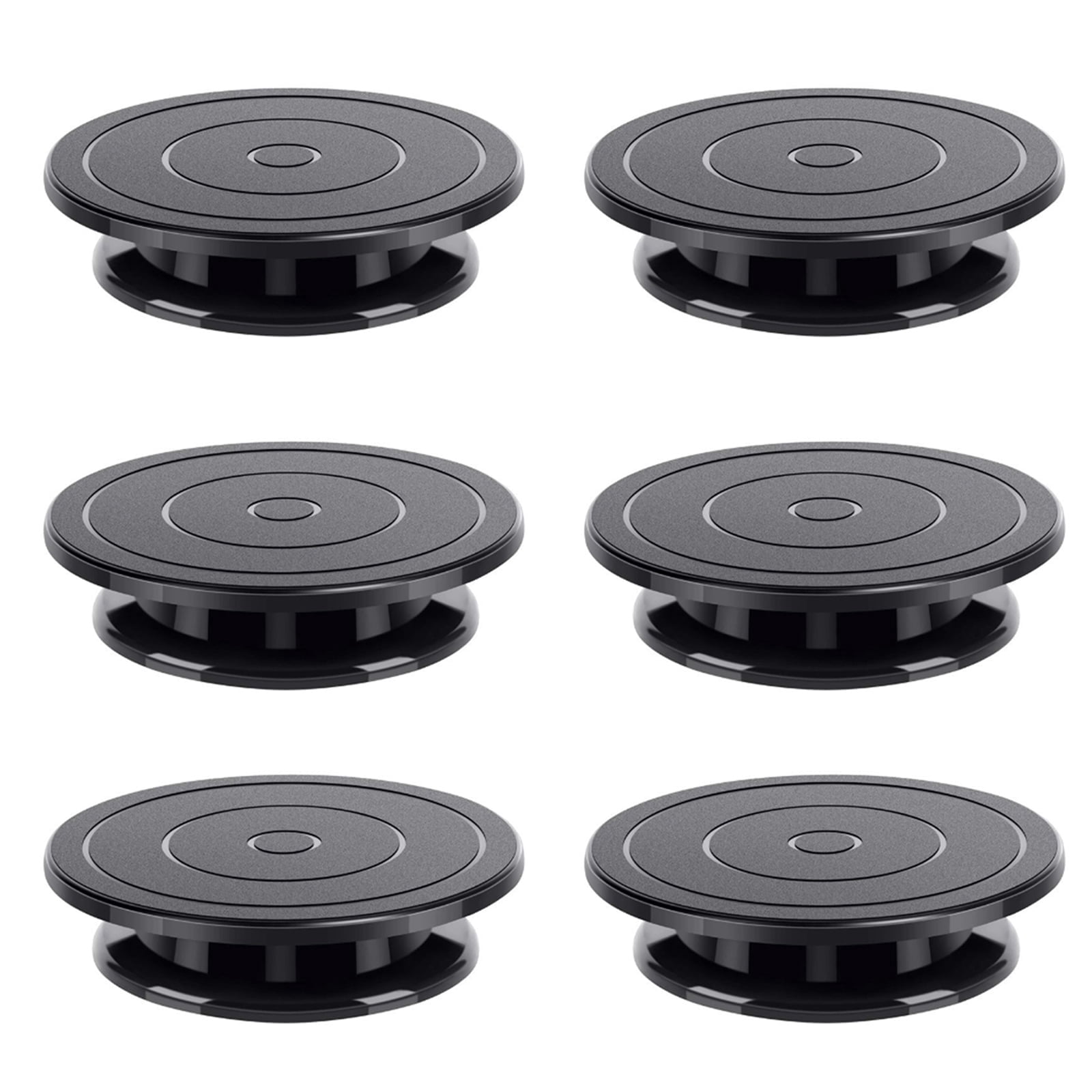 BYXAS 6 Pack 11 Inch Rotate Turntable Sculpting Wheel Revolving Cake ...