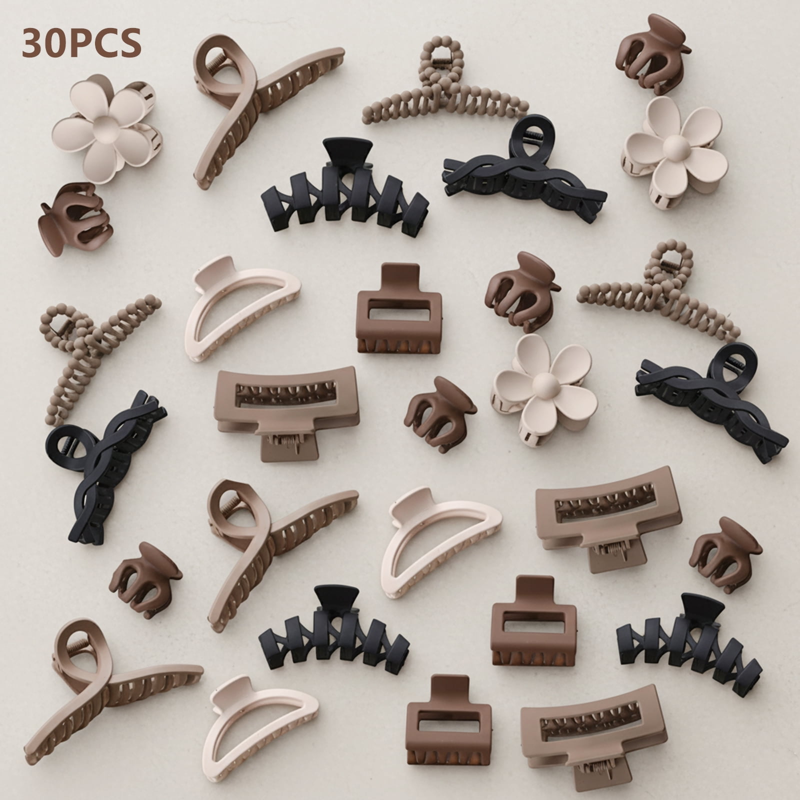 BYXAS Claw Clips for Thick Thin Curly Hair 30 Count for Women - Hair ...