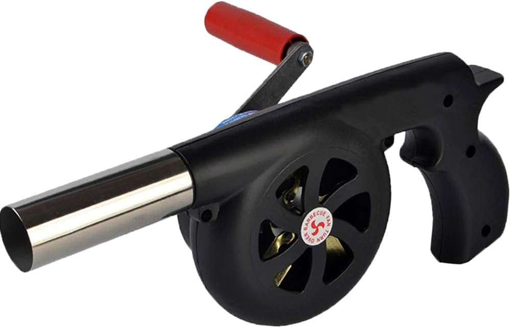 BYXAS Hand Crank BBQ Fan, Portable Barbeque Air Blower with Manual ...